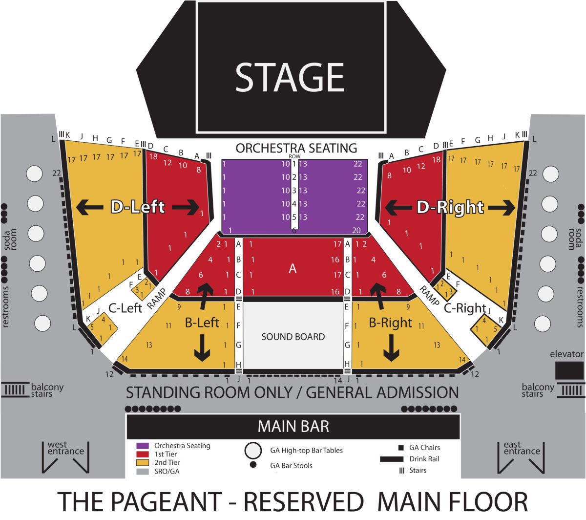 Seating Chart The Pageant St Louis Missouri Seating Chart The Pageant St Louis Missouri